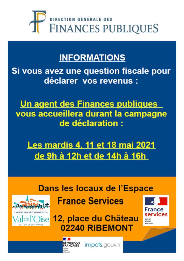 France Services - Permanence déclaration fiscale - Commune d'Alaincourt